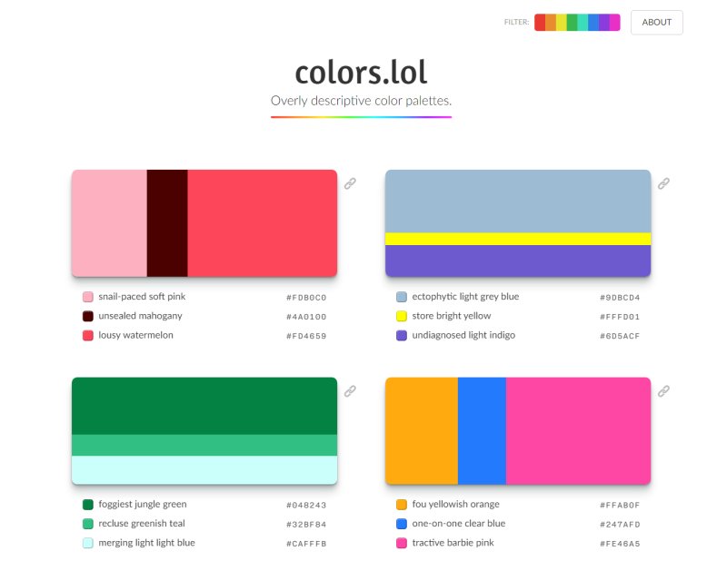 디자이너에게 유용한 컬러 조합사이트 추천! colors.lol : 네이버 블로그