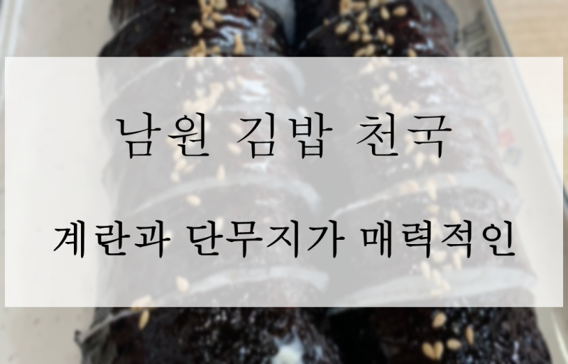 남원 김밥천국 시외버스터미널 맛집 네이버 블로그