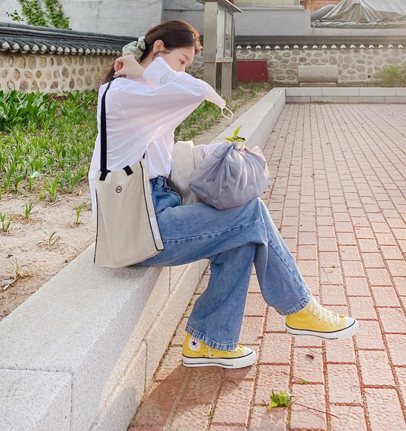 강민경 인스타그램 사복 패션 속 가방 드파운드 여자 숄더백 예뻐요 네이버 블로그