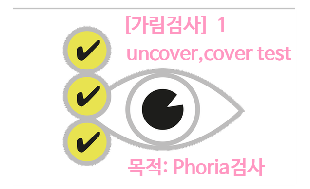 Phoria검사 [가림 검사] COVER,UNCOVER TEST 커버,언커버가림검사 X 랜드마크비전센타 : 네이버 블로그
