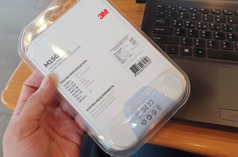 휴대성 좋은 3M 무소음 무선 마우스 M150 : 네이버 블로그