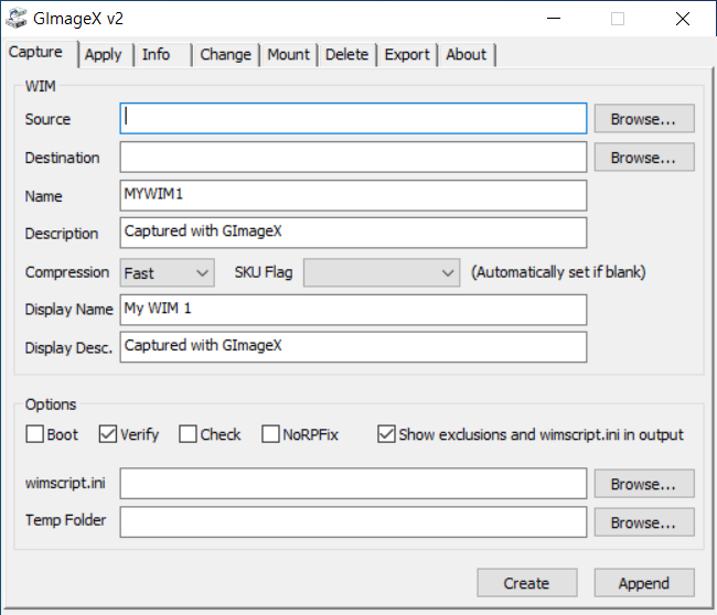 GimageX 사용 방법 : wim 파일 : 네이버 블로그