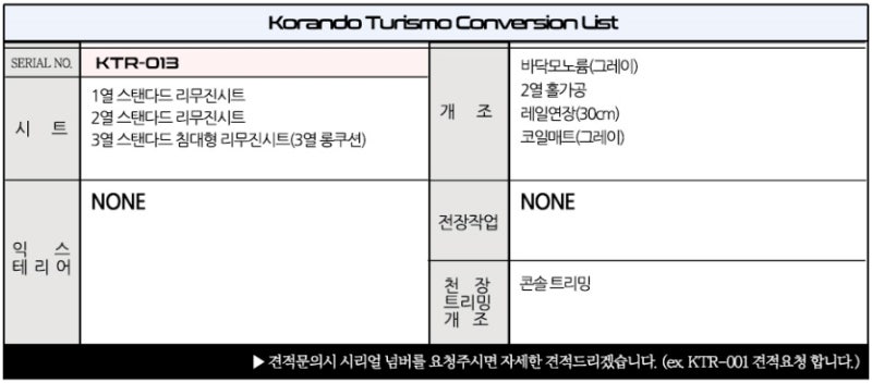 코란도 투리스모 개조 리무진 시트 실내 인테리어 레일 연장 개조침대형 리클라이닝 시트차박개조 By서원시트 네이버 블로그
