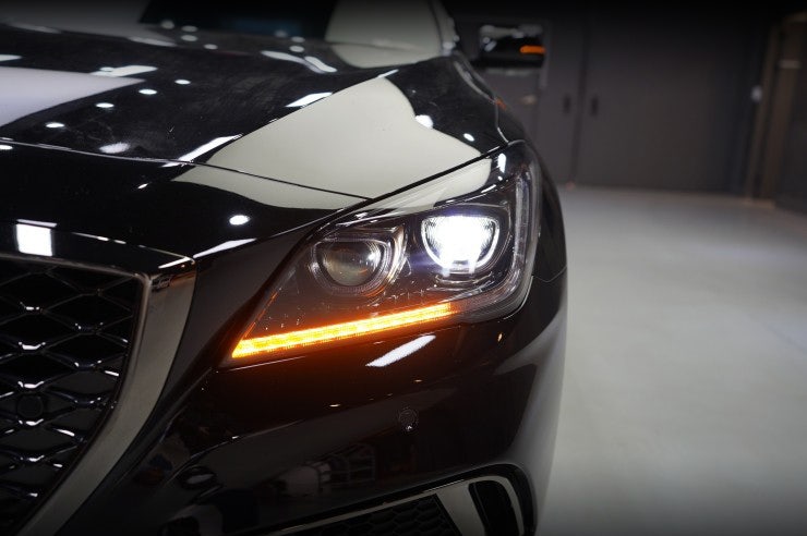 제네시스dh 차량의 G80스포츠 개조 (범퍼,휠,라이트,몰딩 등등 ) 완전 풀개조 시공.. : 네이버 블로그