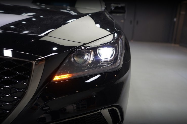 제네시스dh 차량의 G80스포츠 개조 (범퍼,휠,라이트,몰딩 등등 ) 완전 풀개조 시공.. : 네이버 블로그