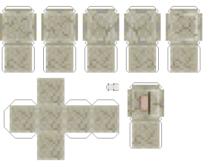 마인크래프트 종이모형 Minecraaft 1130 아쿠아틱 업데이트 종이모형 3탄 네이버 블로그