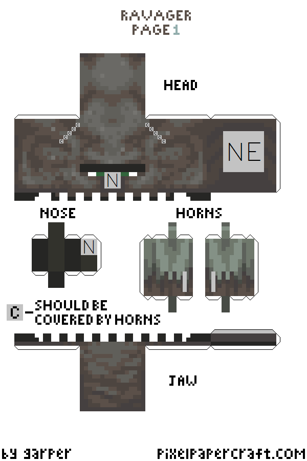 마인크래프트 종이모형 Minecraft 1140 우민 업데이트 종이모형 2탄 네이버 블로그