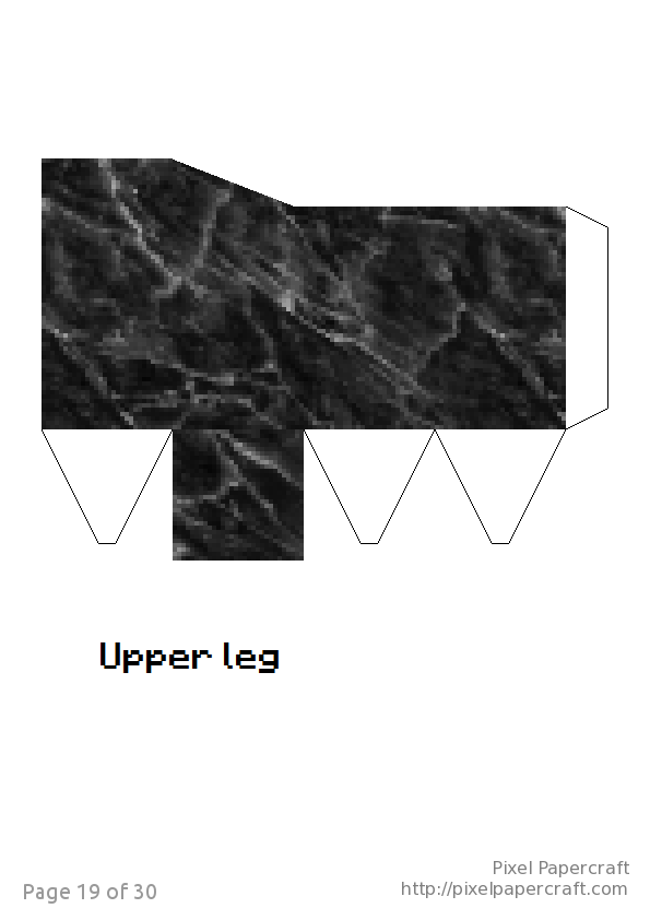 [마인크래프트 프로젝트 오스폰 종이모형] (Minecraft Orespawn) 고질라 (Mobzilla) 종이모형 (7탄 ...