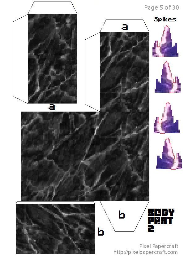 [마인크래프트 프로젝트 오스폰 종이모형] (Minecraft Orespawn) 고질라 (Mobzilla) 종이모형 (7탄 ...