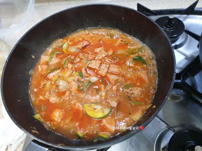 밥도둑찌개점심은 스팸과 참치캔으로 스팸 참치 짜글이스팸찌개 참치짜글이 스팸짜글이 네이버 블로그