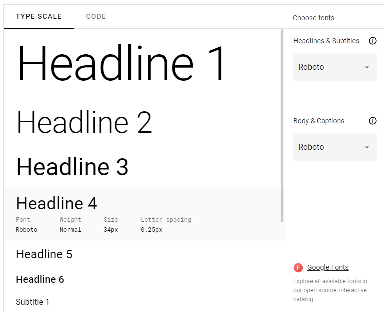 [Google Material Design] Typography - The type system : 네이버 블로그