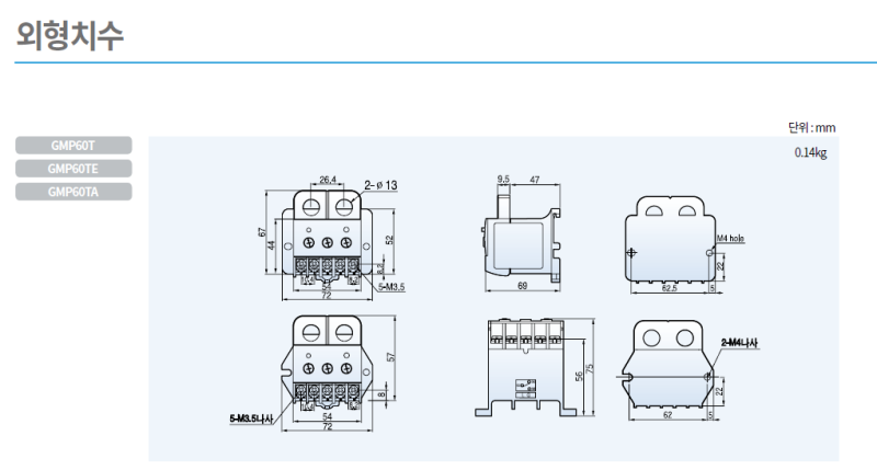 [EMPR] LS ELECTRIC(LS산전) GMP60-T, GMP60-TE : 네이버 블로그