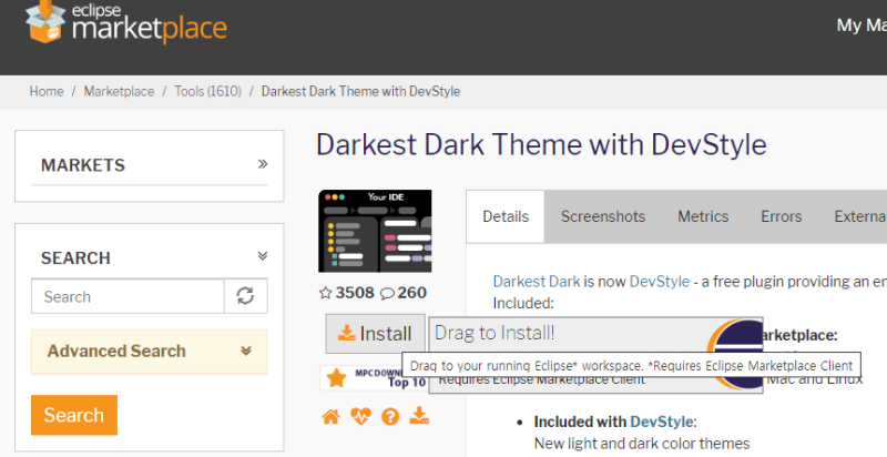 [eclipse] 기본 폰트 변경 및 darkest theme : 네이버 블로그