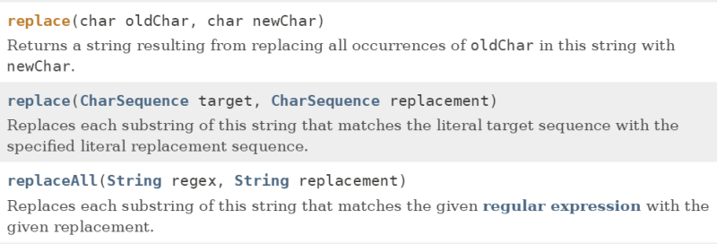 [Java/자바] - String 클래스의 replace() , replaceAll() : 네이버 블로그