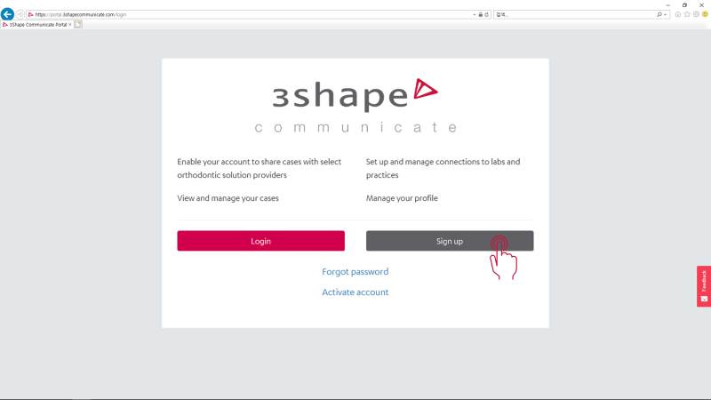 [3Shape TRIOS] 1-1. 3Shape Communicate 계정 생성 : 네이버 블로그