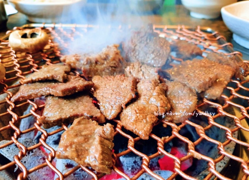 잠실석촌역 30년 이상의 전통 맛집 참숯에 구워먹는 광양불고기 솔직 리뷰 ᴗღ 네이버 블로그