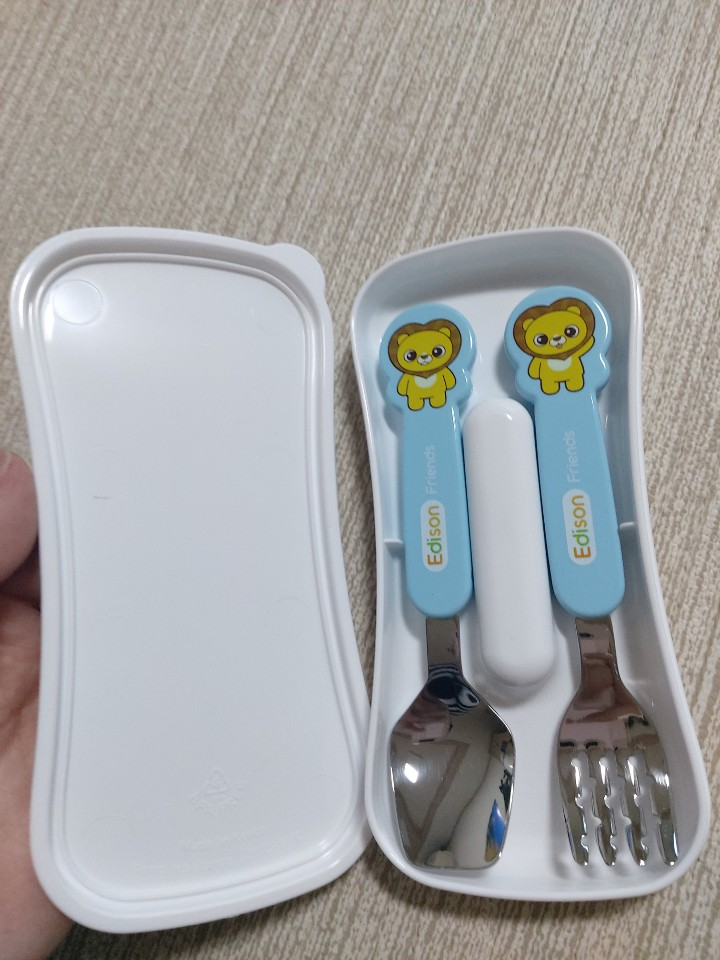 어린이집 준비물 필수템 아기 수저포크세트 추천 에디슨 수저포크세트 네이버 블로그