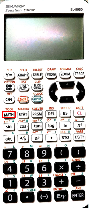 [공학용계산기] SHARP EL-9950 미적분 사용하는 방법 : 네이버 블로그
