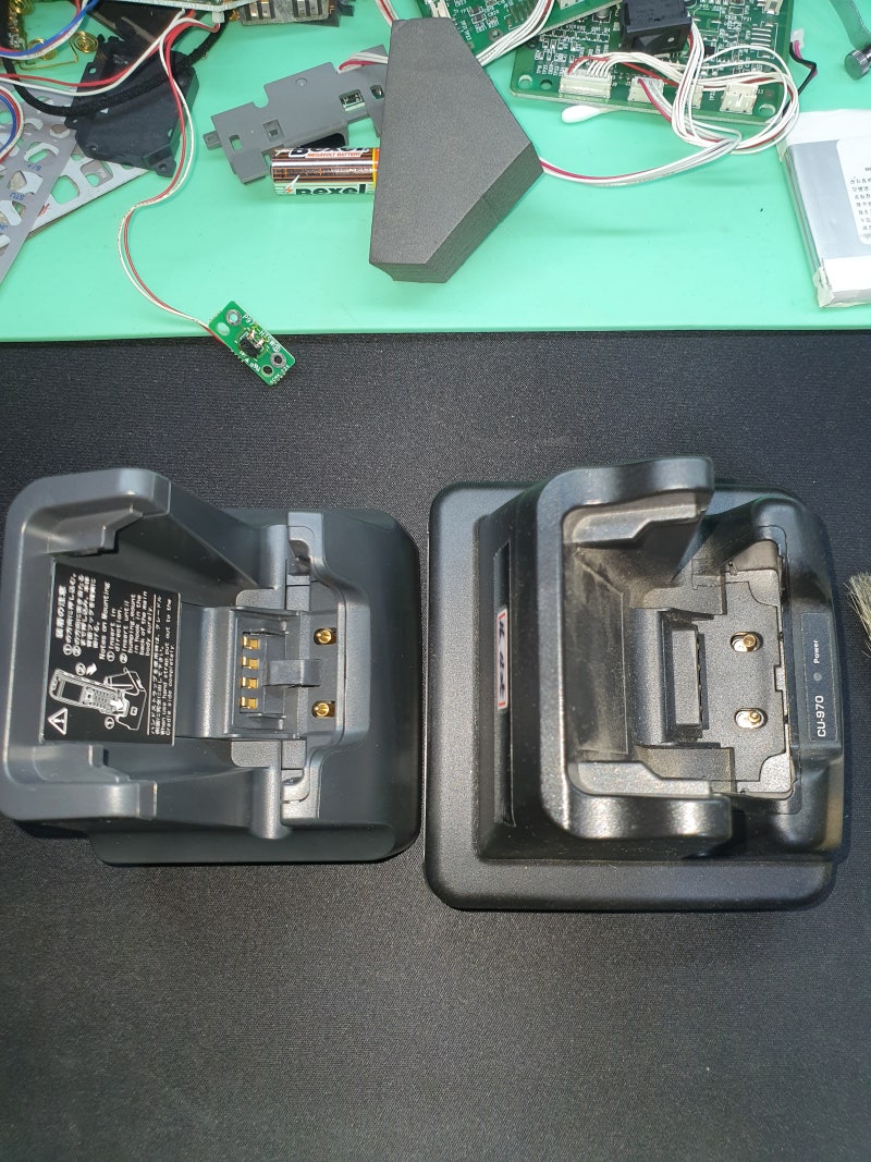 CASIO DT-970 크래들 CU-970 비품과 HA-N60IOE 정품 비교 사진및 장단점 970크래들 970전송장비 970 ...