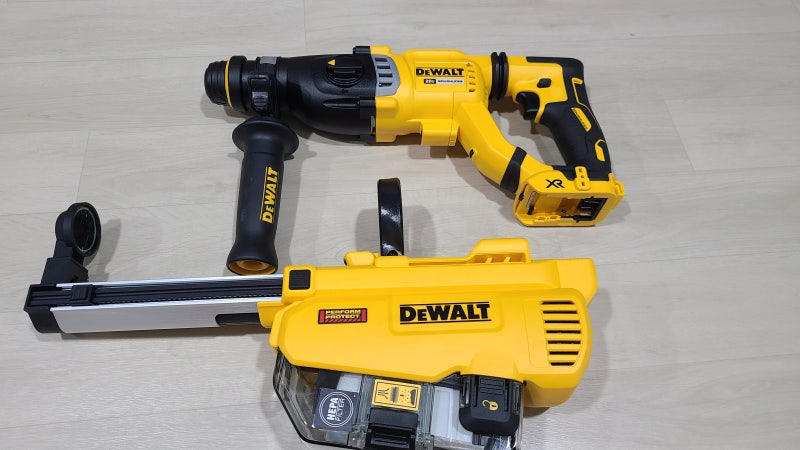 디월트(DeWALT) 로터리 해머드릴 DCH263, DWH205DH(집진기) 언박싱 : 네이버 블로그