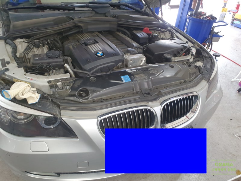 bmw e60 528i 자동차 엔진 과열 경고등 점등 수리 : 네이버 블로그