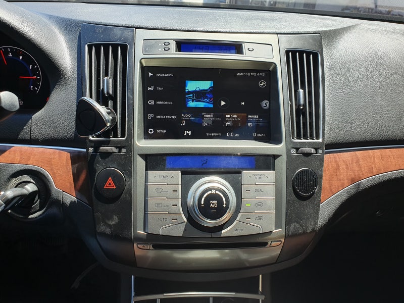 베라크루즈 순정 덴소네비 JY T6000 교체 오토 공조기 개조작업 대구 네비매립 전문점 한울모터스 : 네이버 블로그