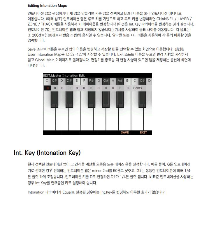신디사이저 PC4 활용 - 평균율 외의 뭔가가 필요하다면 Intonation Map : 네이버 블로그
