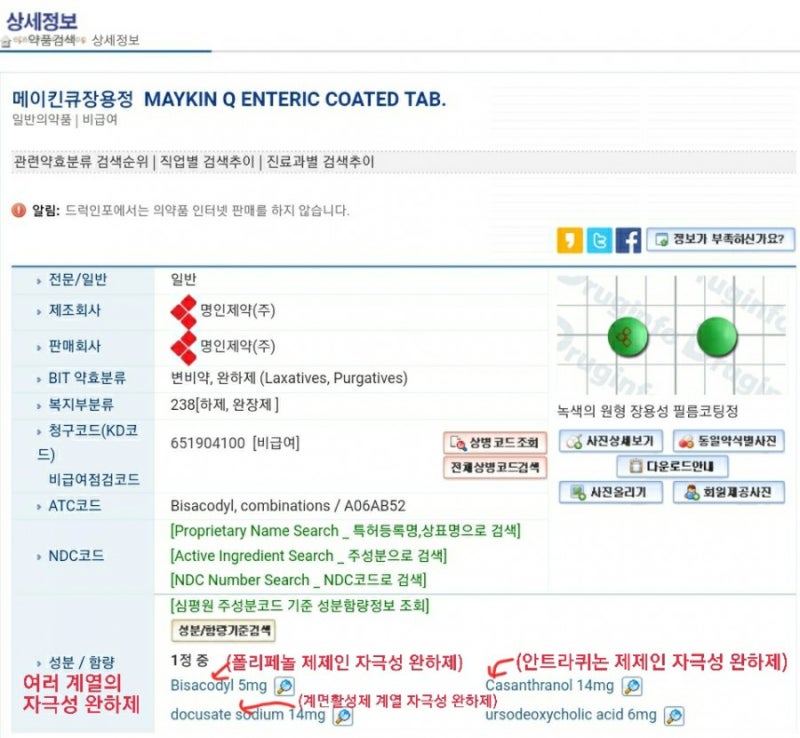 효과 빠른 변비약 메이킨 큐 오랜기간 복용해도 안전한가 네이버 블로그