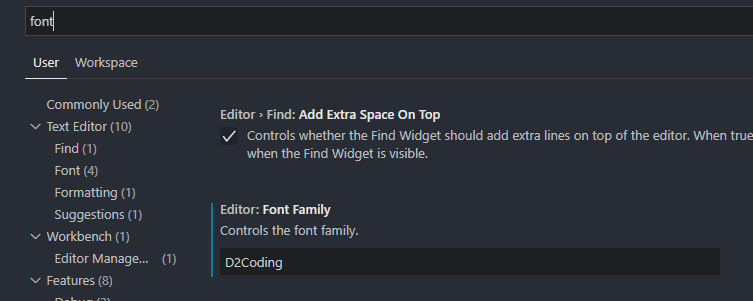 개발폰트는 무조건 네이버 D2Codingfont : 네이버 블로그
