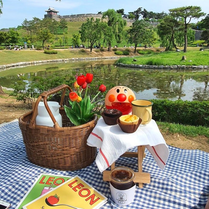 수원 방화수류정 피크닉 대여 카페 가격 자리 꿀팁 밍쇼커피 네이버 블로그