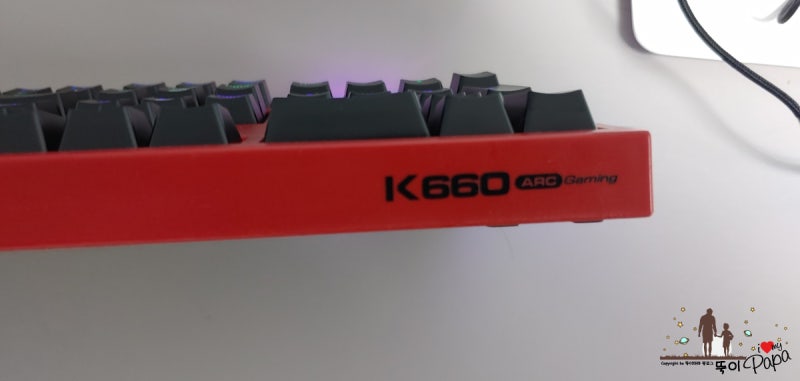 [리뷰] 앱코 해커 K660 ARC 프리미엄 카일광축 게이밍 키보드 : 네이버 블로그