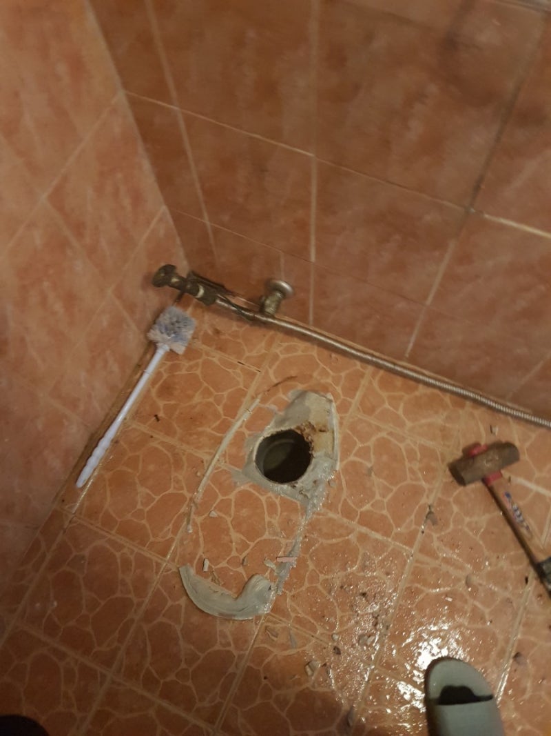 오래된 욕실 변기와 세면대만 교체해도 이렇게 분위기가 달라지네요 부산 사상구 주례 교체 현장 네이버 블로그