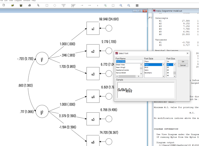 Mplus에서 syntax가 아닌 Diagram이용한 구조방정식 모델 그리는 방법 - 박중희 인지과학 통계 : 네이버 블로그