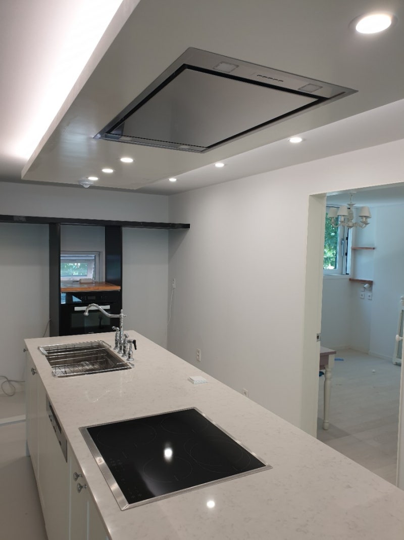 팔멕 천정형 스텔라후드 슬림형900, 밀레 식기세척기 G6620SCI, 밀레 콤비오븐 H6400BM블랙 설치 : 네이버 블로그