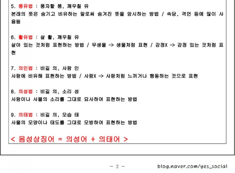 원관념 보조관념 직유법 은유법 중의법 대유법 풍유법 활유법 의인법 의성법 의태법 음성상징어 네이버 블로그