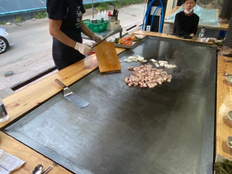 서오릉맛집 서오릉당구대장작통철판삼겹살 솔직 후기 네이버 블로그