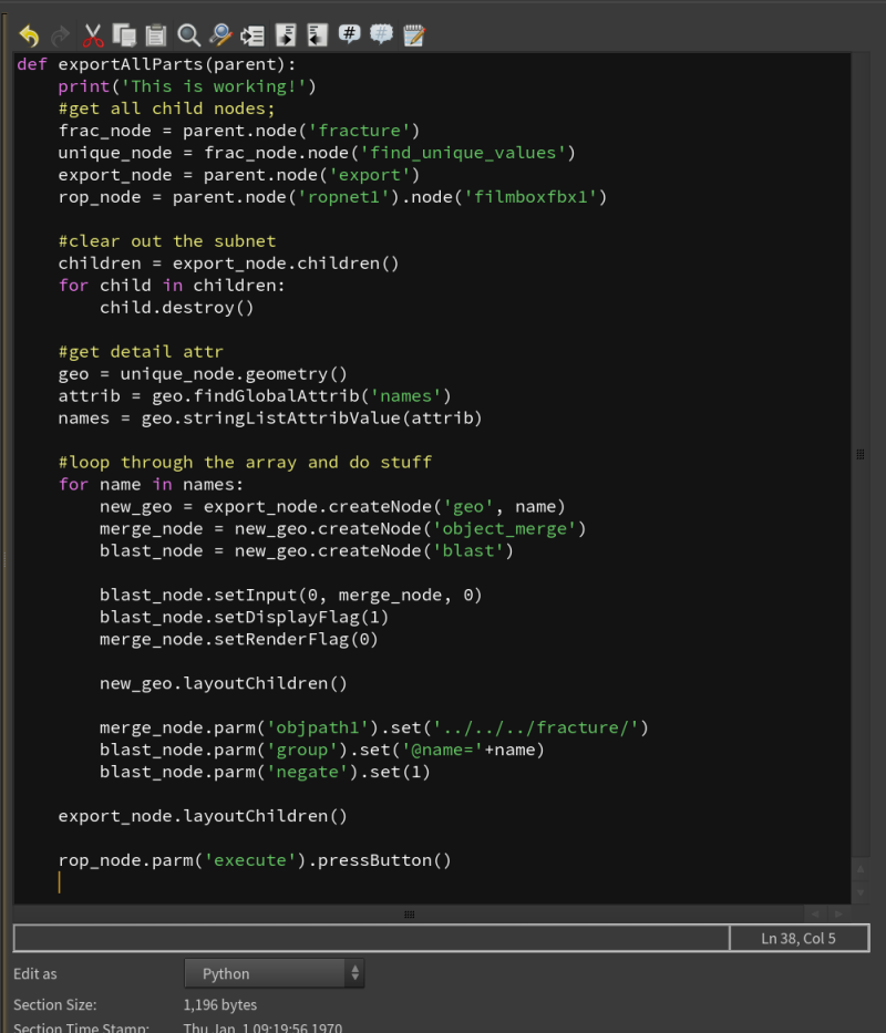 후디니 - Dynamic FBX Exporting(Python) : 네이버 블로그