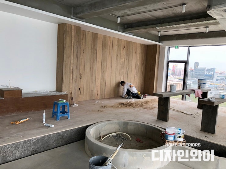 명지 Arouse Cafe 포터스페인트 프렌치워시 시공카페인테리어 부산인테리어 던에드워드 네이버 블로그