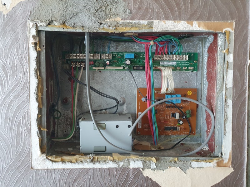 아파트 인터폰 교체 #2 sht-3625 자가설치, 셀프교체 방법 : 네이버 블로그