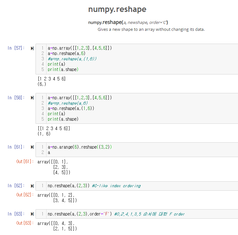 파이썬 넘파이 reshape(-1)의 의미는? : 네이버 블로그