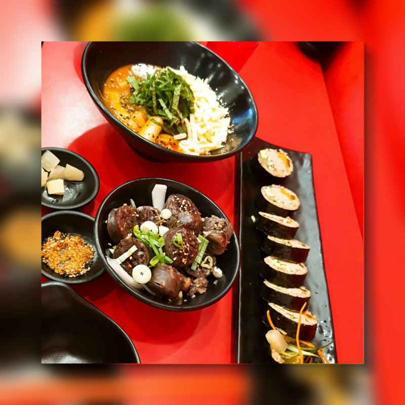 하단 아트몰링 식당가 로봇김밥에서 분식 3종류 시식 네이버 블로그