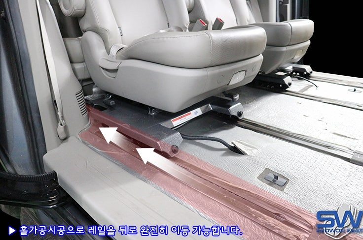올뉴카니발 차박 2020년형 더뉴카니발 올뉴카니발에 적용 가능한 회전 공간레일 개조 시공 셀프 차박 By서원시트 네이버 블로그