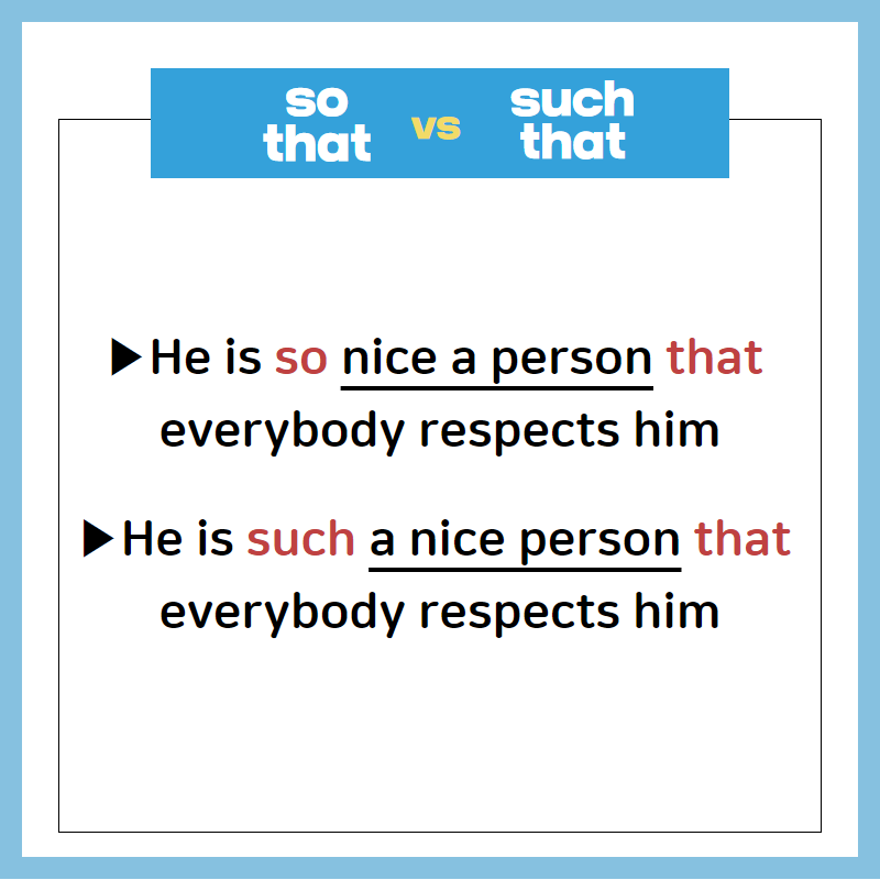 so that vs such that 차이점 총 정리! : 네이버 블로그