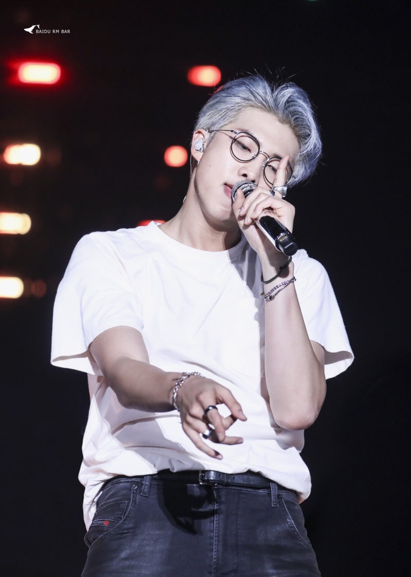 방탄소년단 RM / BTS RM ♡ RM looking so handsome wearing glasses ♡☆♬ LYS ...