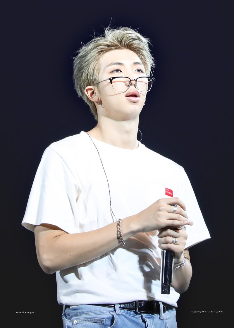 방탄소년단 RM / BTS RM ♡ RM looking so handsome wearing glasses ♡☆♬ LYS ...
