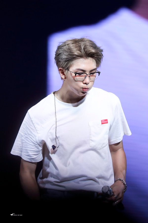 방탄소년단 RM / BTS RM ♡ RM looking so handsome wearing glasses ♡☆♬ LYS ...