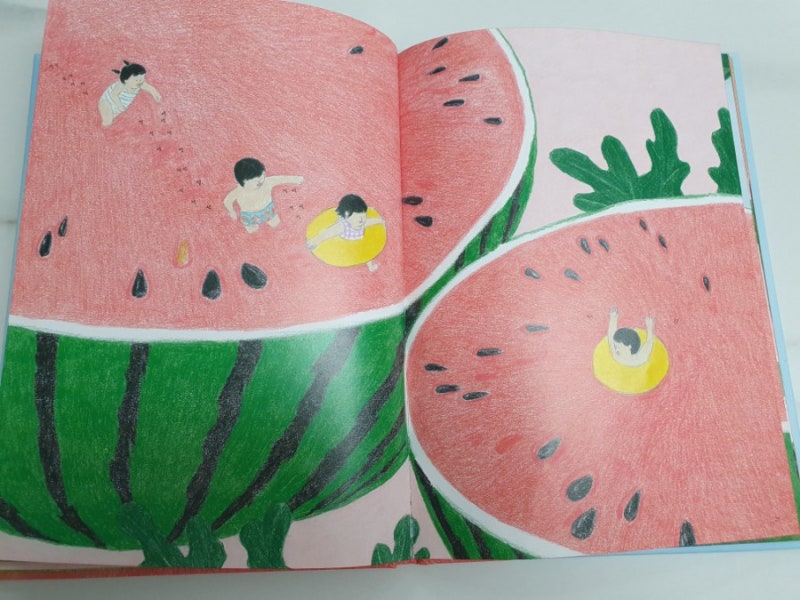 책육아수박수영장안녕달그림책수박모자만들기독후활동 네이버 블로그