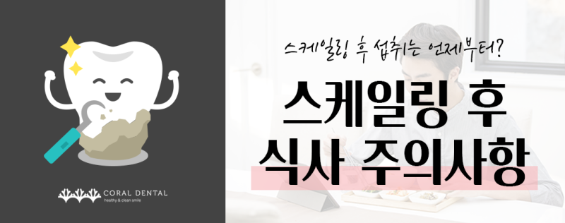 스케일링 후 식사 이것만은 알아둬요 : 네이버 블로그