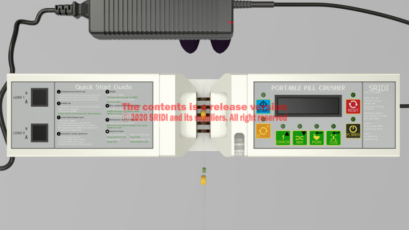 산제기, 알약 분쇄기, 자동정제 포장 분쇄기, POWDER CRUSH, 휴대용, 제품 시연, powder crush, PPC ...
