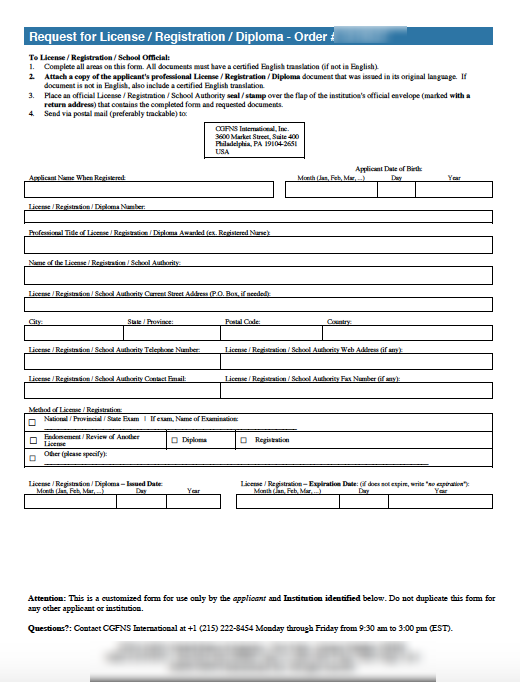 [CGFNS] CGFNS 홈페이지 소개 및 License Validation Form 작성법 : 네이버 블로그